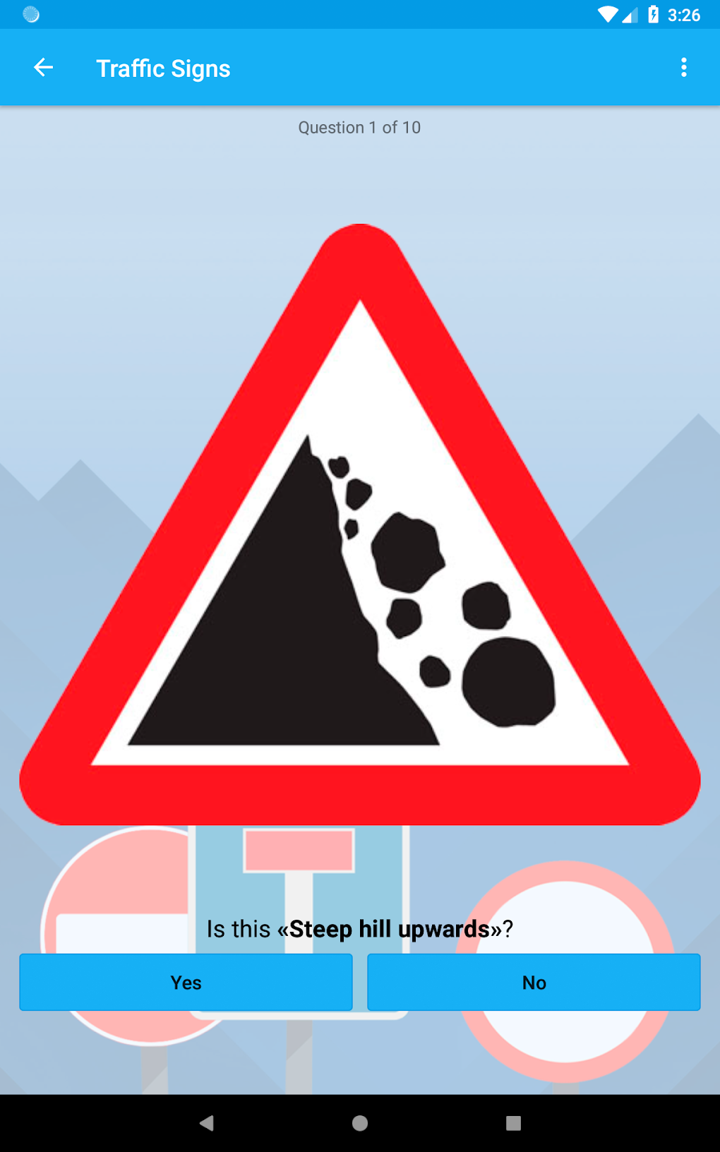 Android için UK Traffic Road Signs Test a - İndir