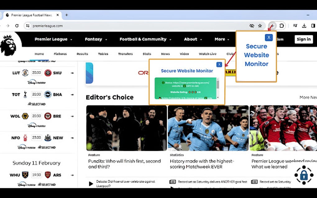 Secure Website Monitor Google Chrome 용 - 확장 프로그램 다운로드