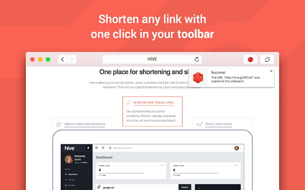 hive - Custom URL Shortener for Google Chrome - Extension Download
