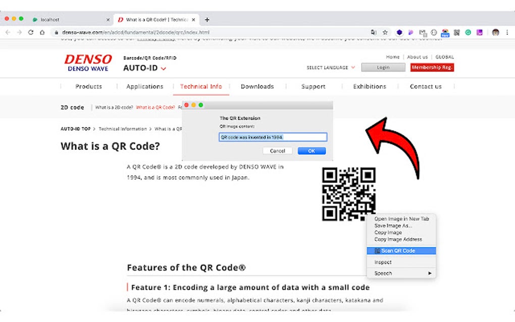 The QR Extension for Google Chrome - Extension Download