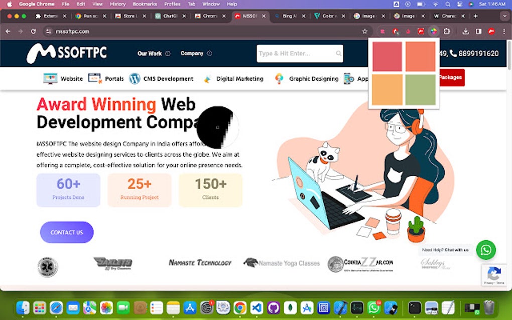 Easy Color Picker pour Google Chrome - Extension Télécharger