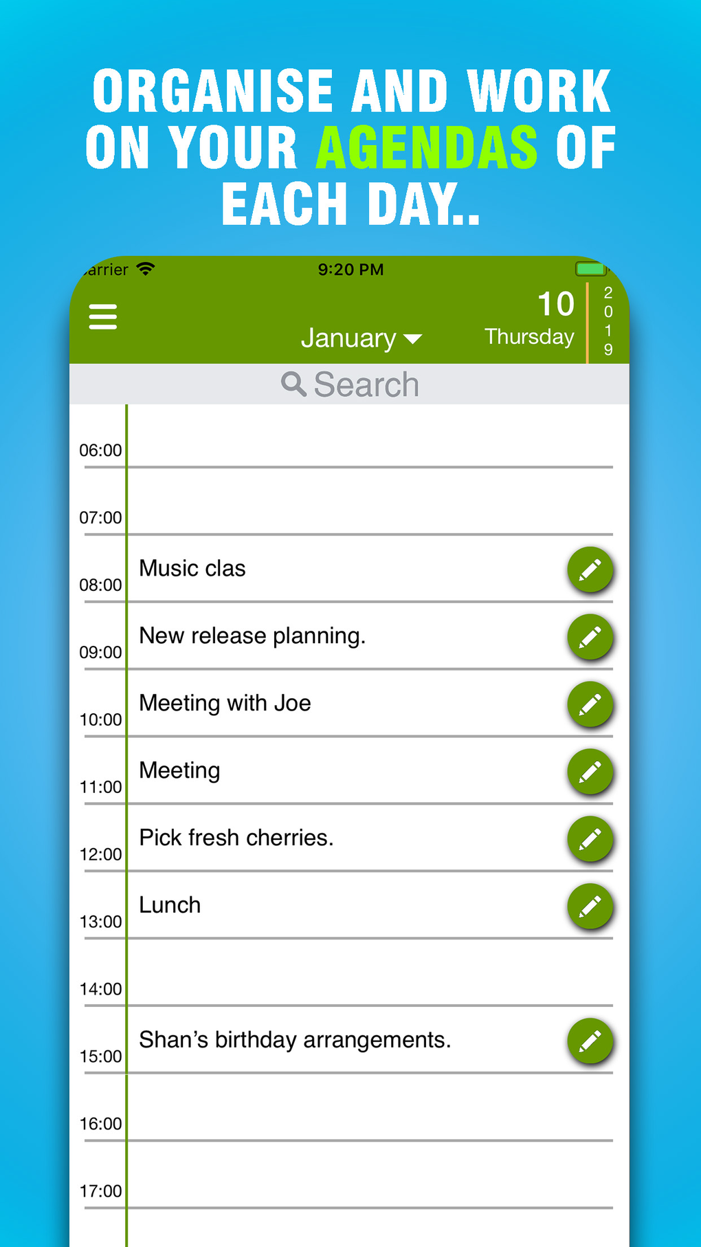 Agenda 2020 - Day Planner Todo for iPhone - Download