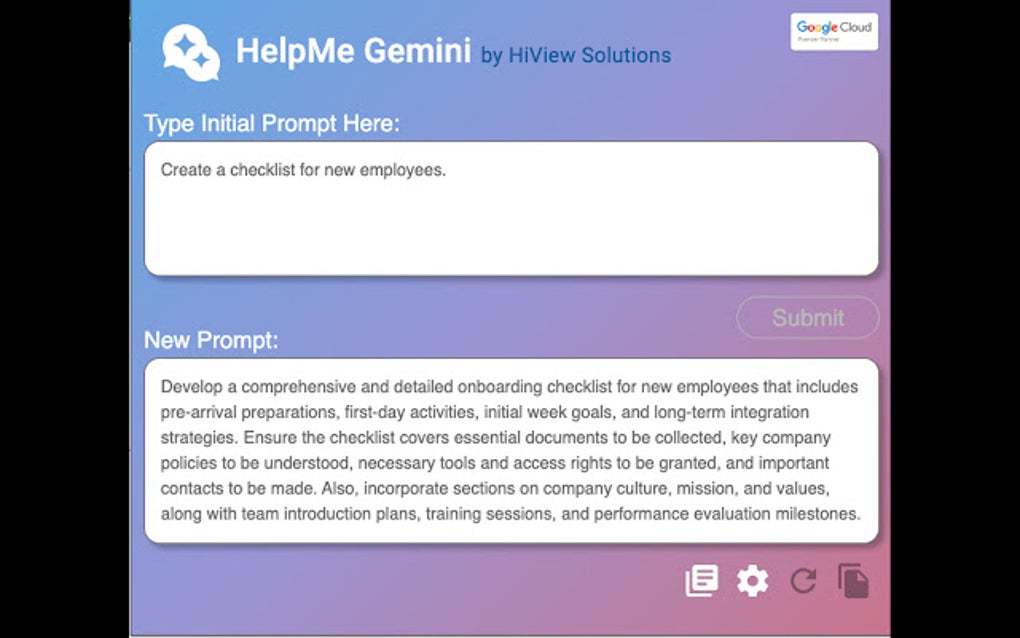 HelpMe Gemini Google Chrome 용 - 확장 프로그램 다운로드