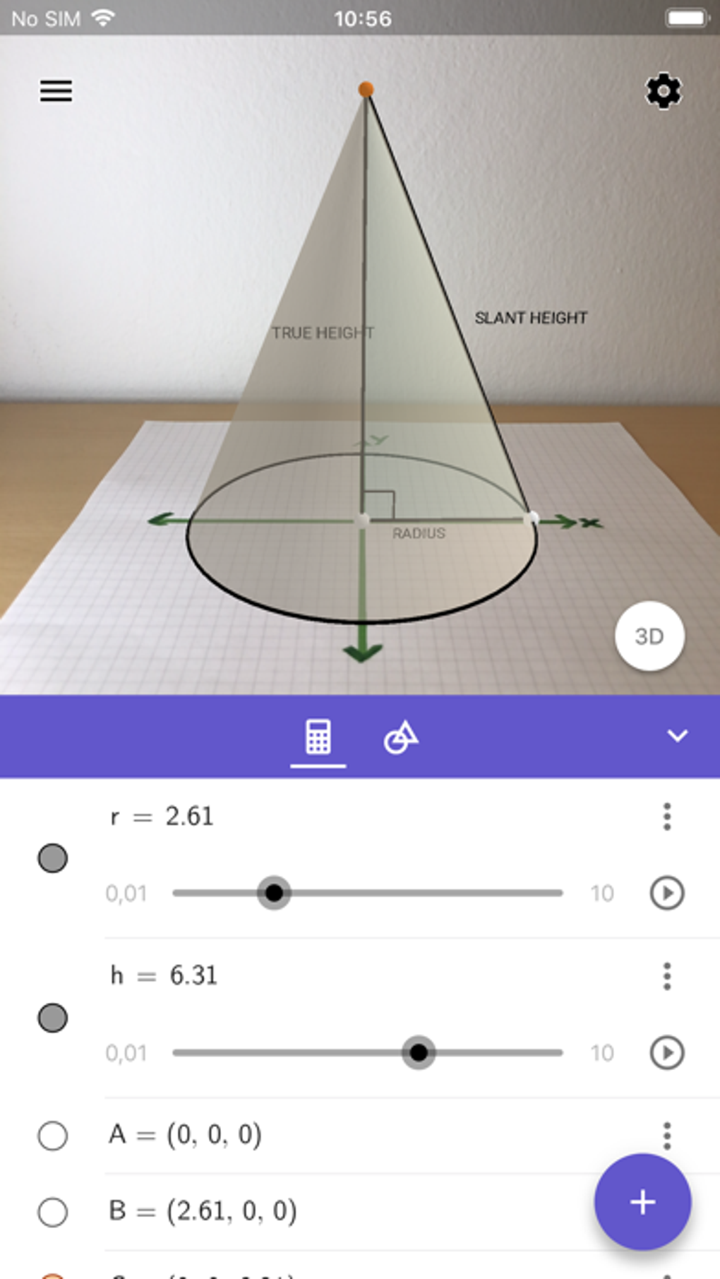 GeoGebra 3D Calculator para iPhone - Descargar