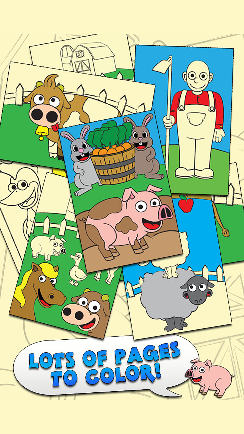 Coloring Farm Tap to Color Fun para iPhone - Descargar