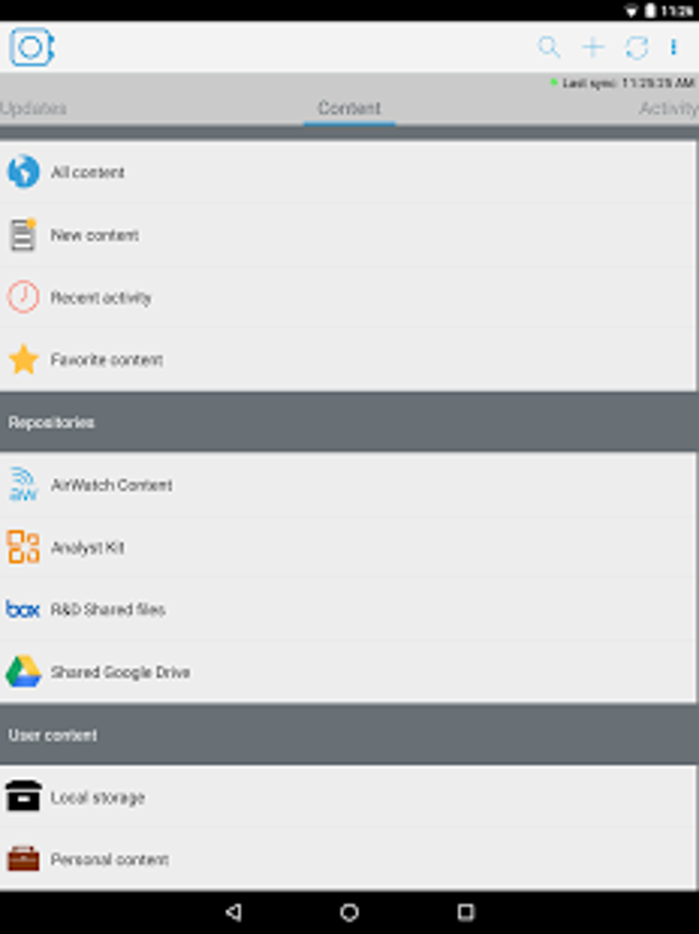 Content - Workspace ONE APK for Android - Download