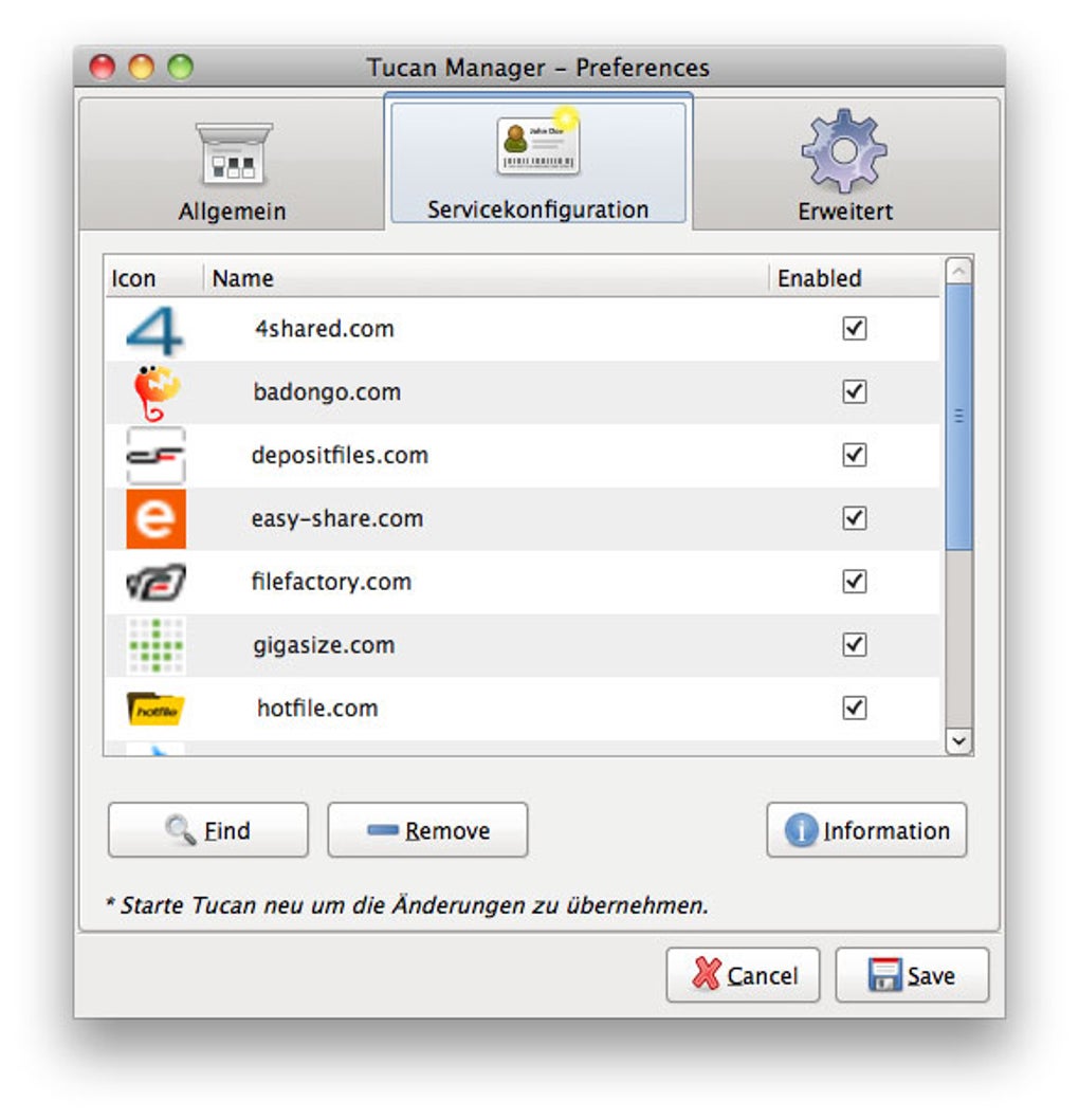Tucan Manager für Mac - Download