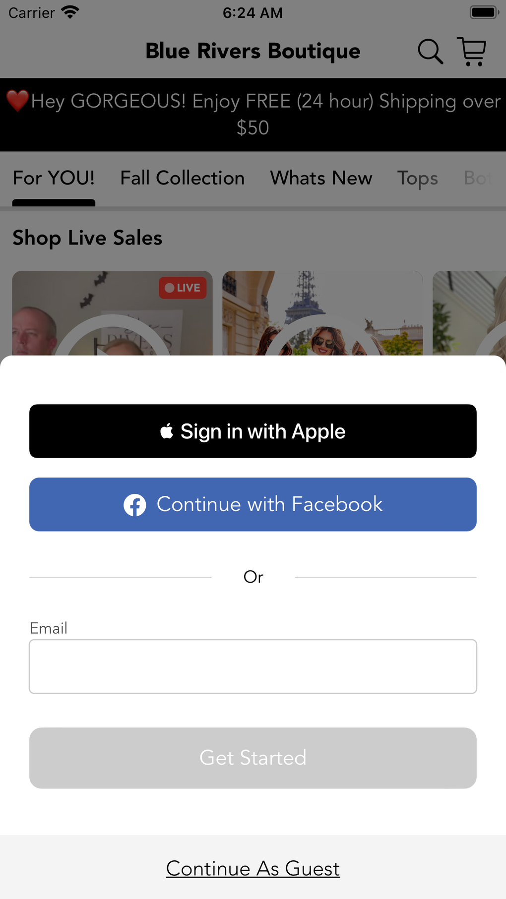 Blue Rivers Boutique para iPhone - Descargar