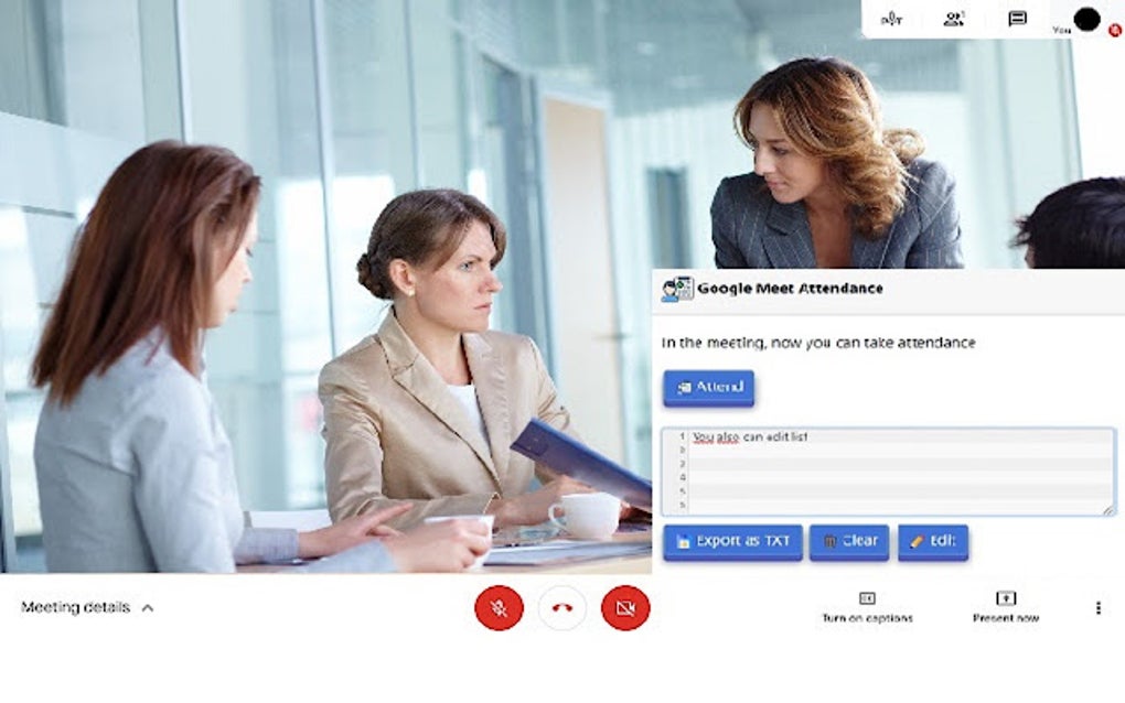 Attendance for Google Meet™ for Google Chrome - Extension Download