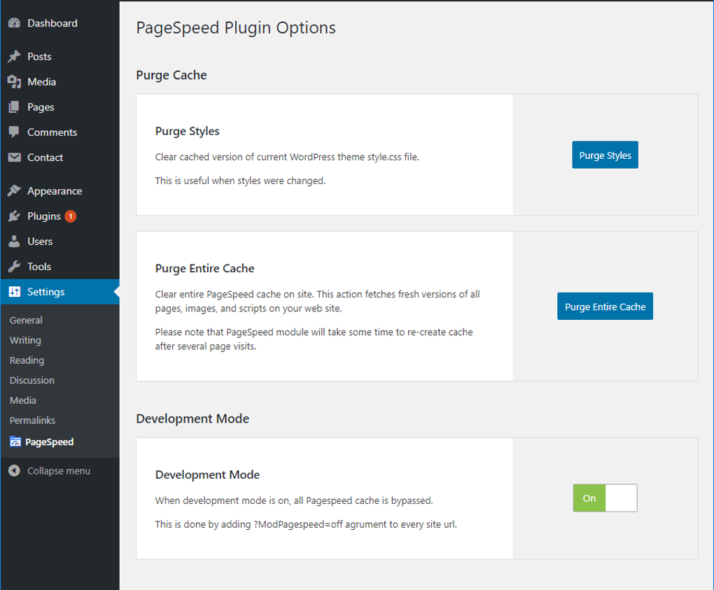 PageSpeed Module for WordPress - Download