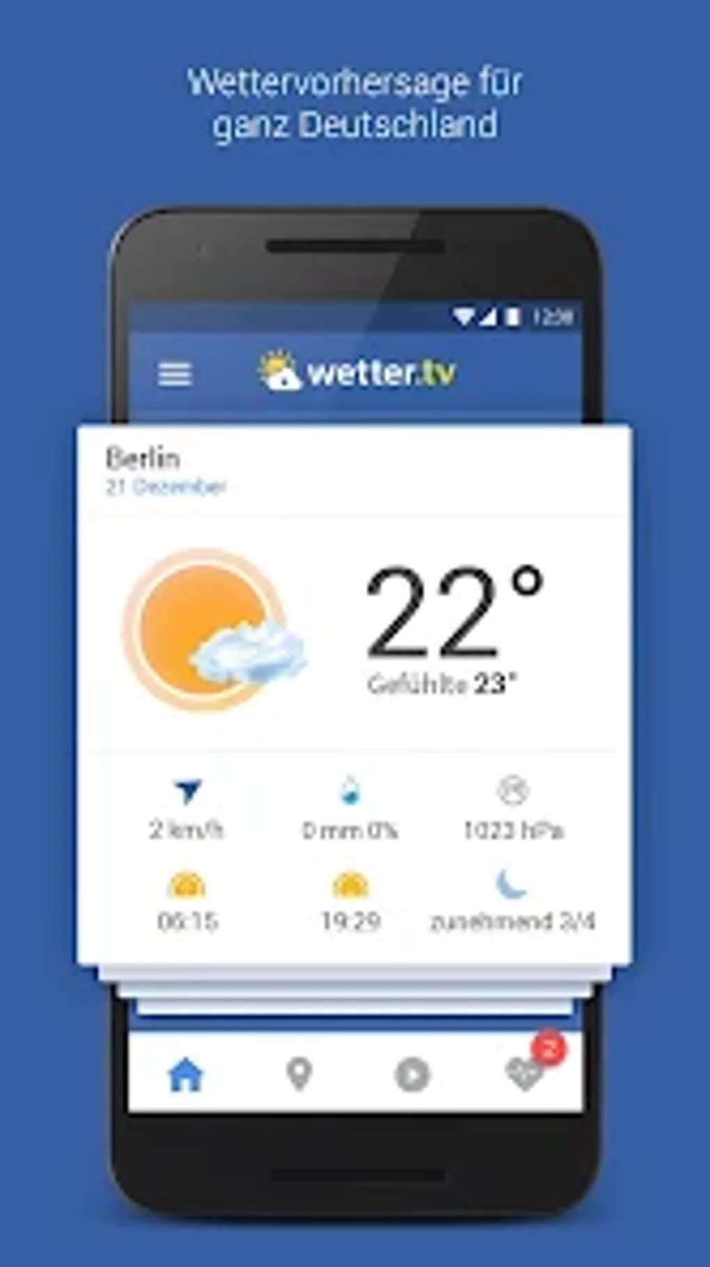 wetter.tv - Wetter Deutschland pour Android - Télécharger
