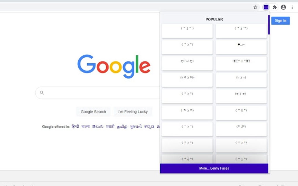 Lenny Face Copy And Paste for Google Chrome - Extension Download