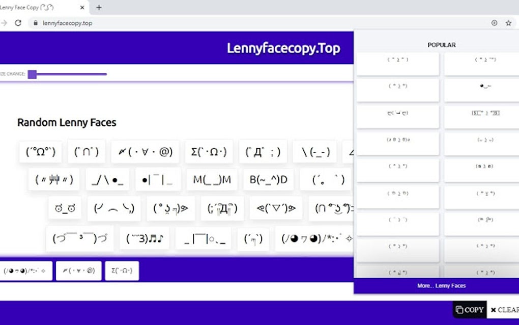 Lenny Face Copy And Paste for Google Chrome - Extension Download