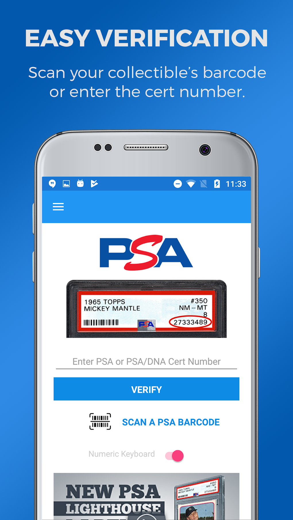 PSA Cert Verification APK for Android - Download