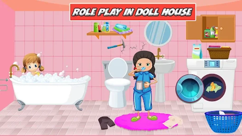 Pretend My Doll House Cleaning for Android - Download