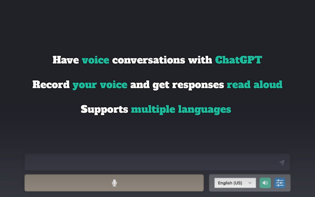 Voice Control for ChatGPT para Google Chrome - Extensión Descargar