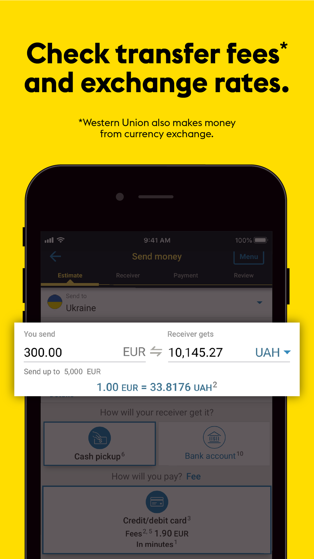Western Union Send Money EE for iPhone - Download