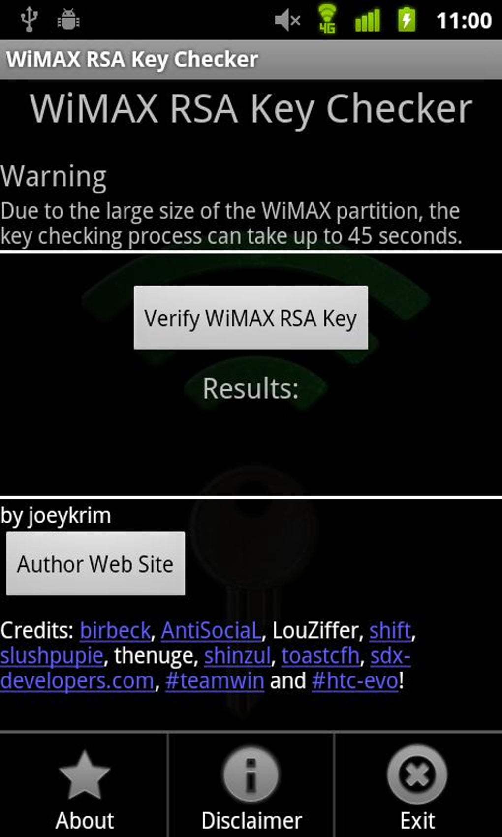 WiMAX Key Checker APK for Android - Download