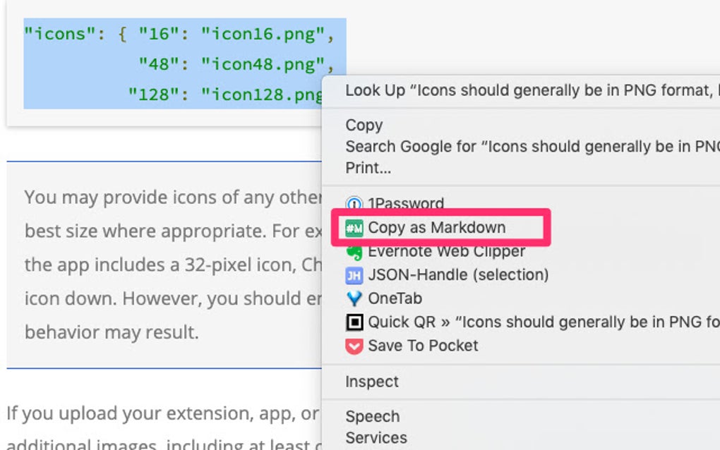 Copy as Markdown for Google Chrome - Extension Download