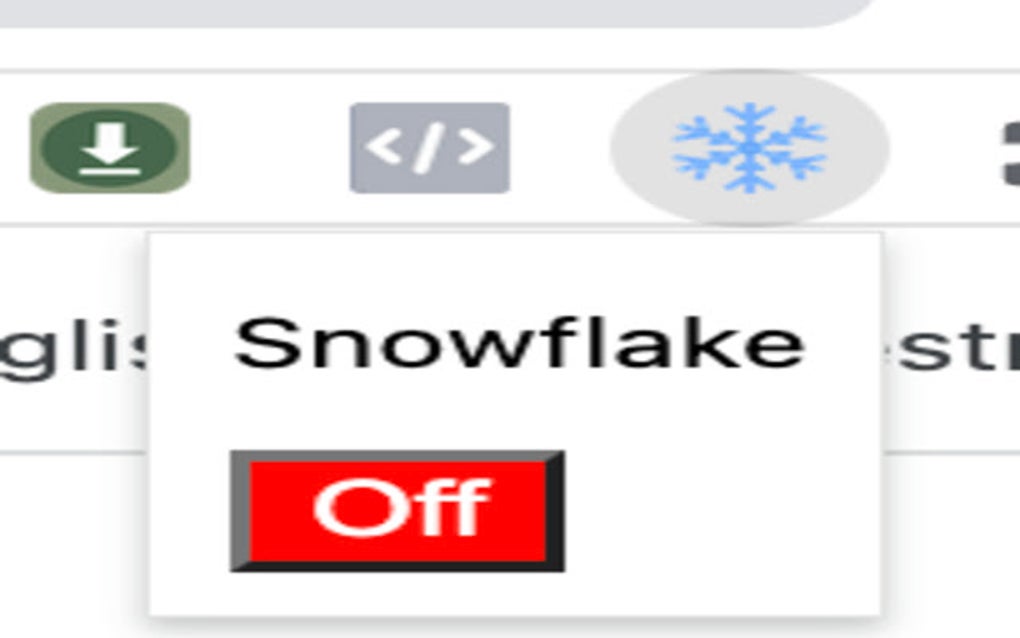 Snowflake para Google Chrome - Extensión Descargar