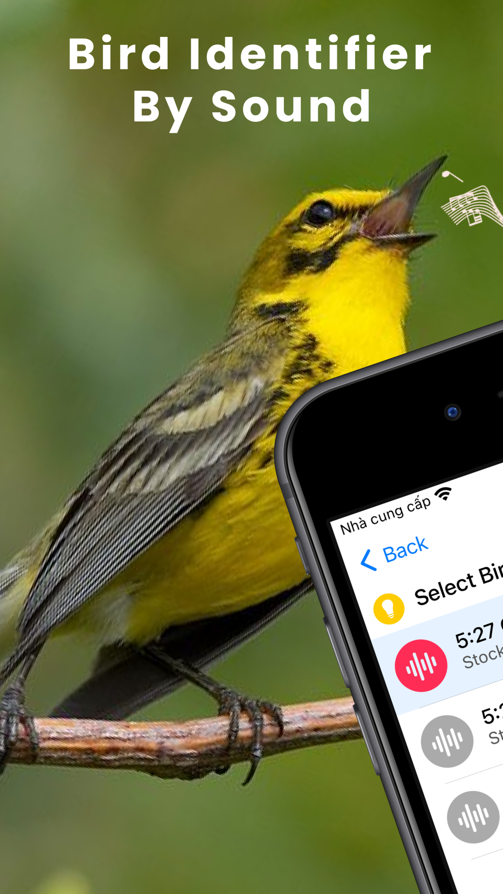Bird Identifier by Sound ID pour iPhone - Télécharger