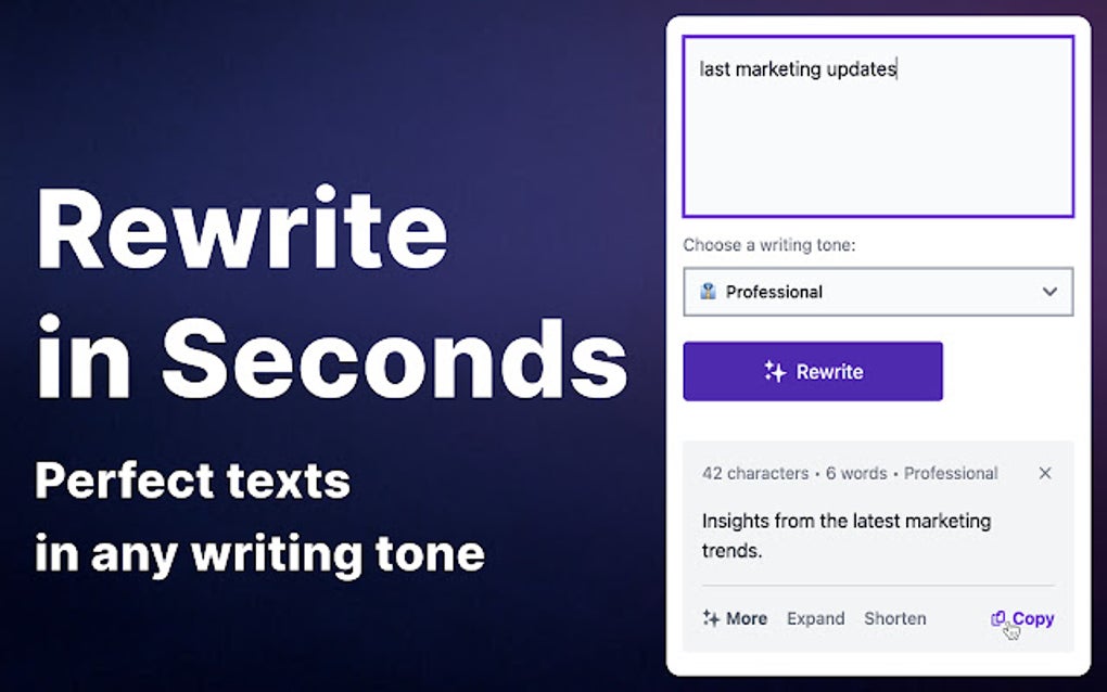 AI Rewriter cho Google Chrome - Tiện ích mở rộng Tải về