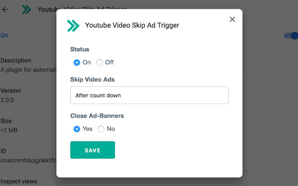 YT Video Skip Ad Trigger for Google Chrome - Extension Download