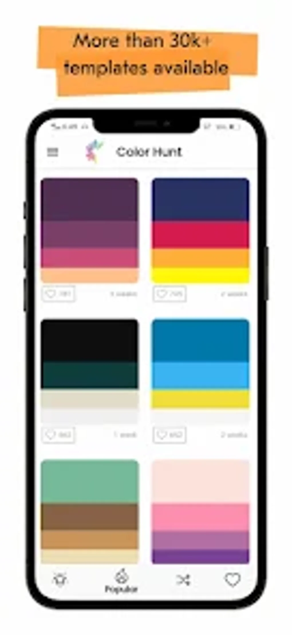 Android 용 Color Hunt Color Palettes 다운로드