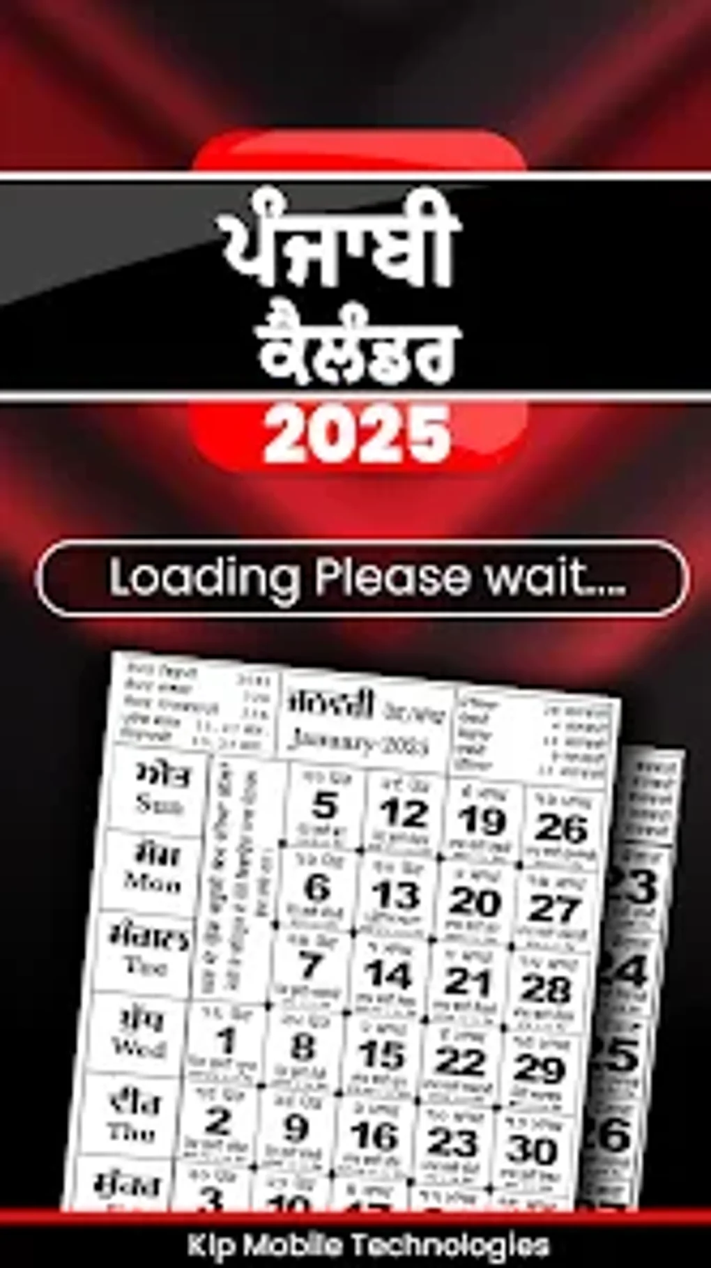 KLP Punjabi Calendar 2025 for Android - Download