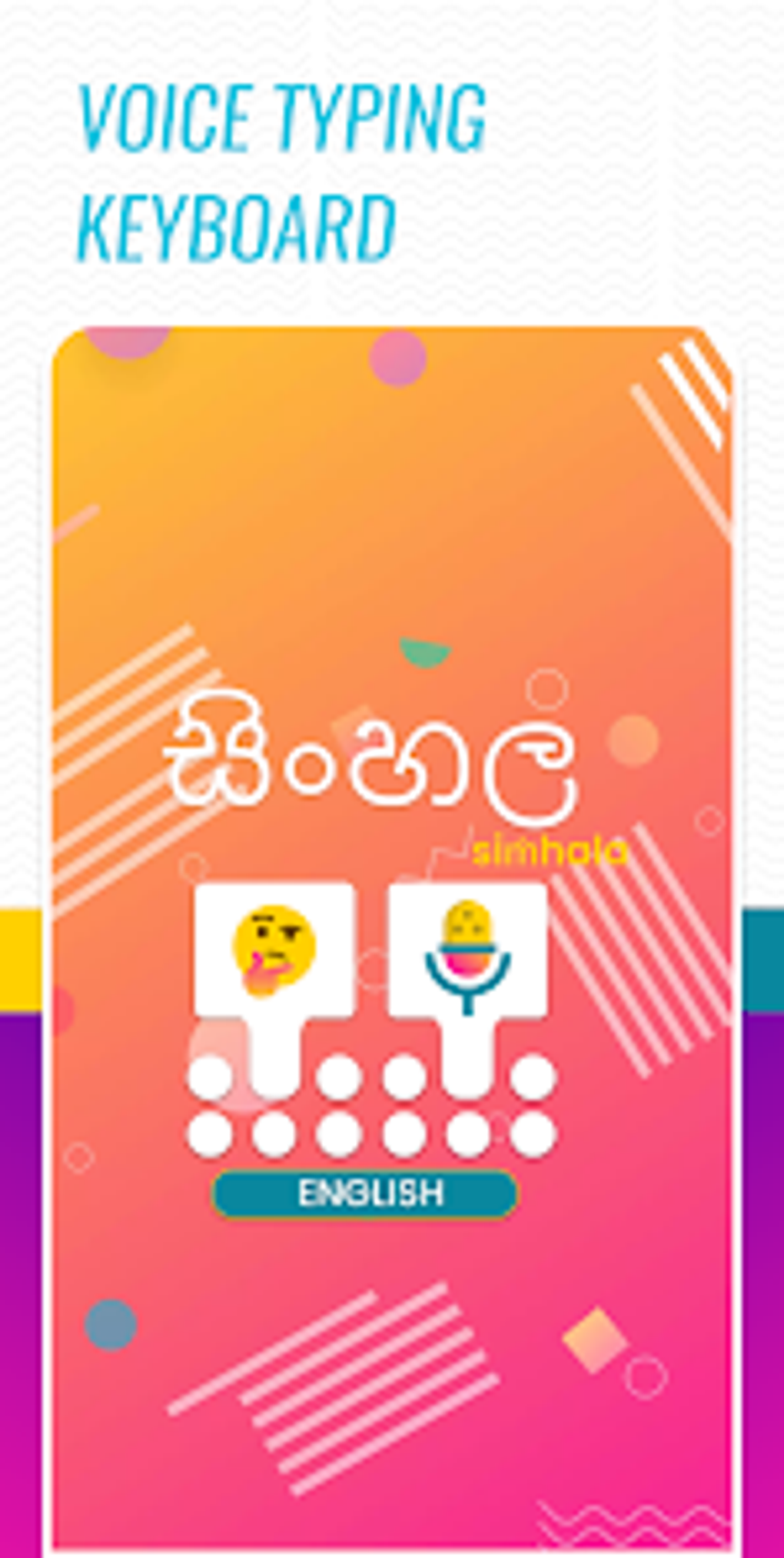 Sinhala Voice Typing Keyboard für Android - Download