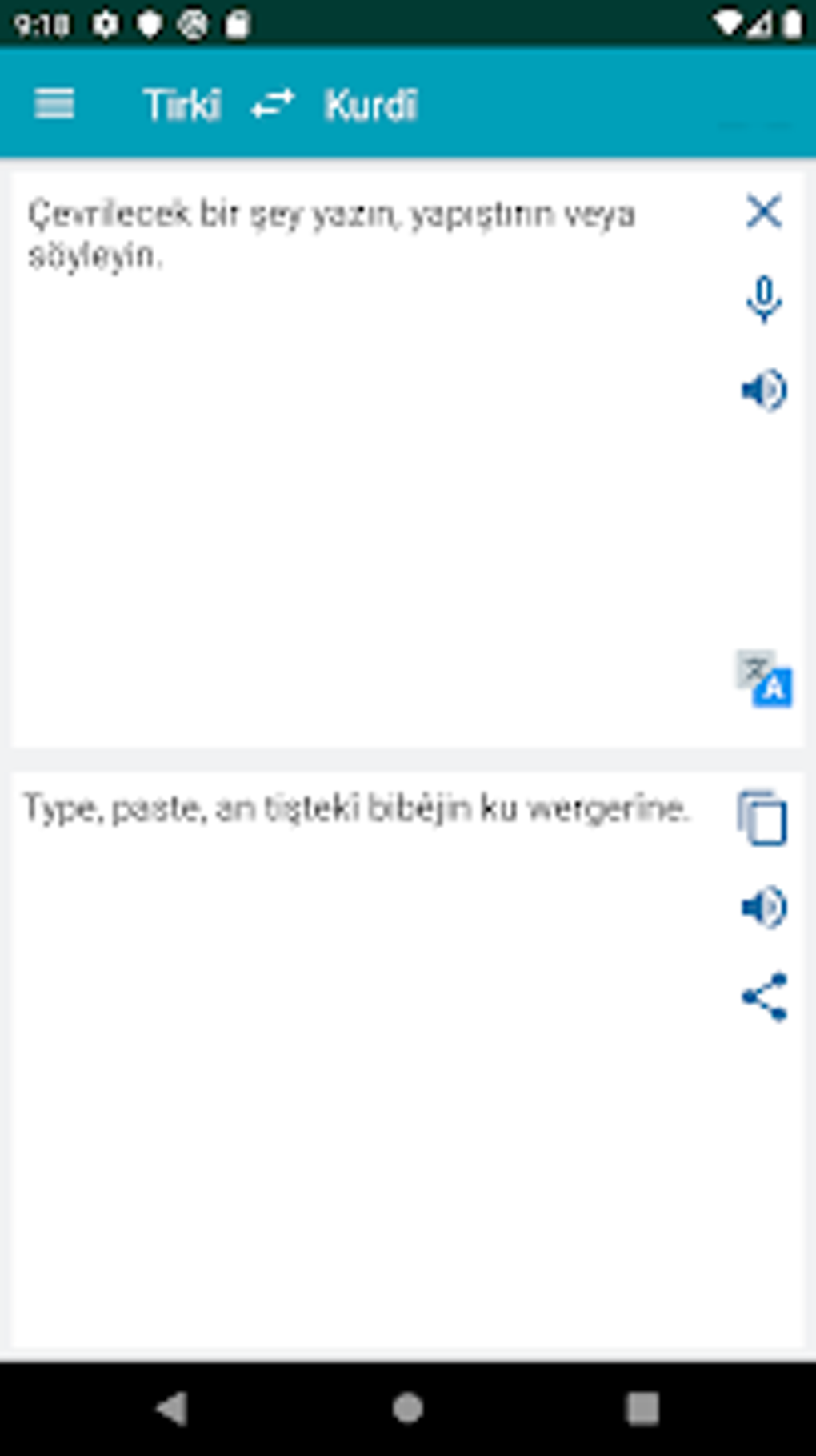 Türkçe Kürtçe Çeviri para Android - Descargar