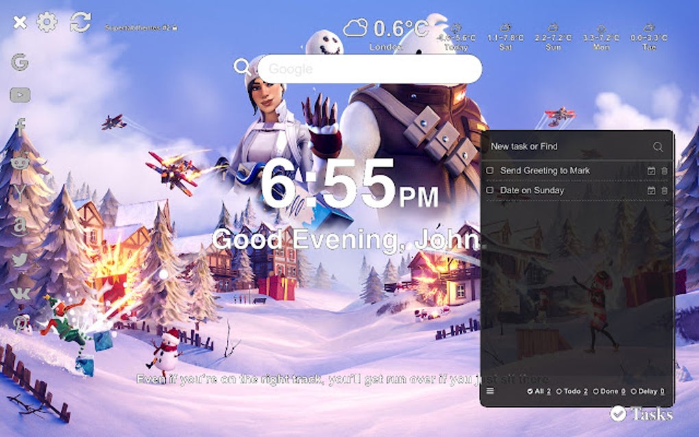 Snowmando Fortnite HD Wallpapers New Tab for Google Chrome - Extension ...
