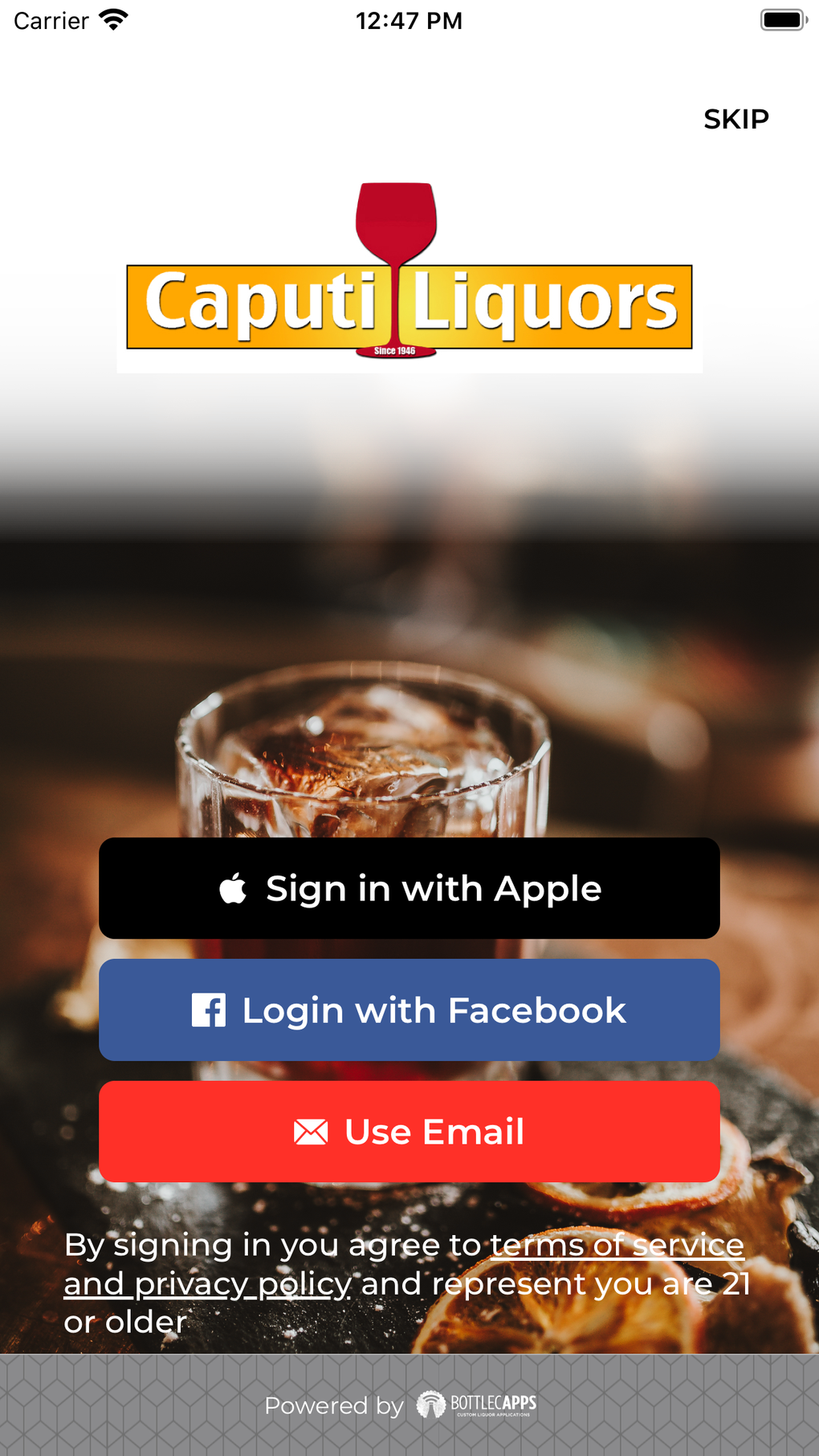 Caputi Liquor para iPhone - Descargar