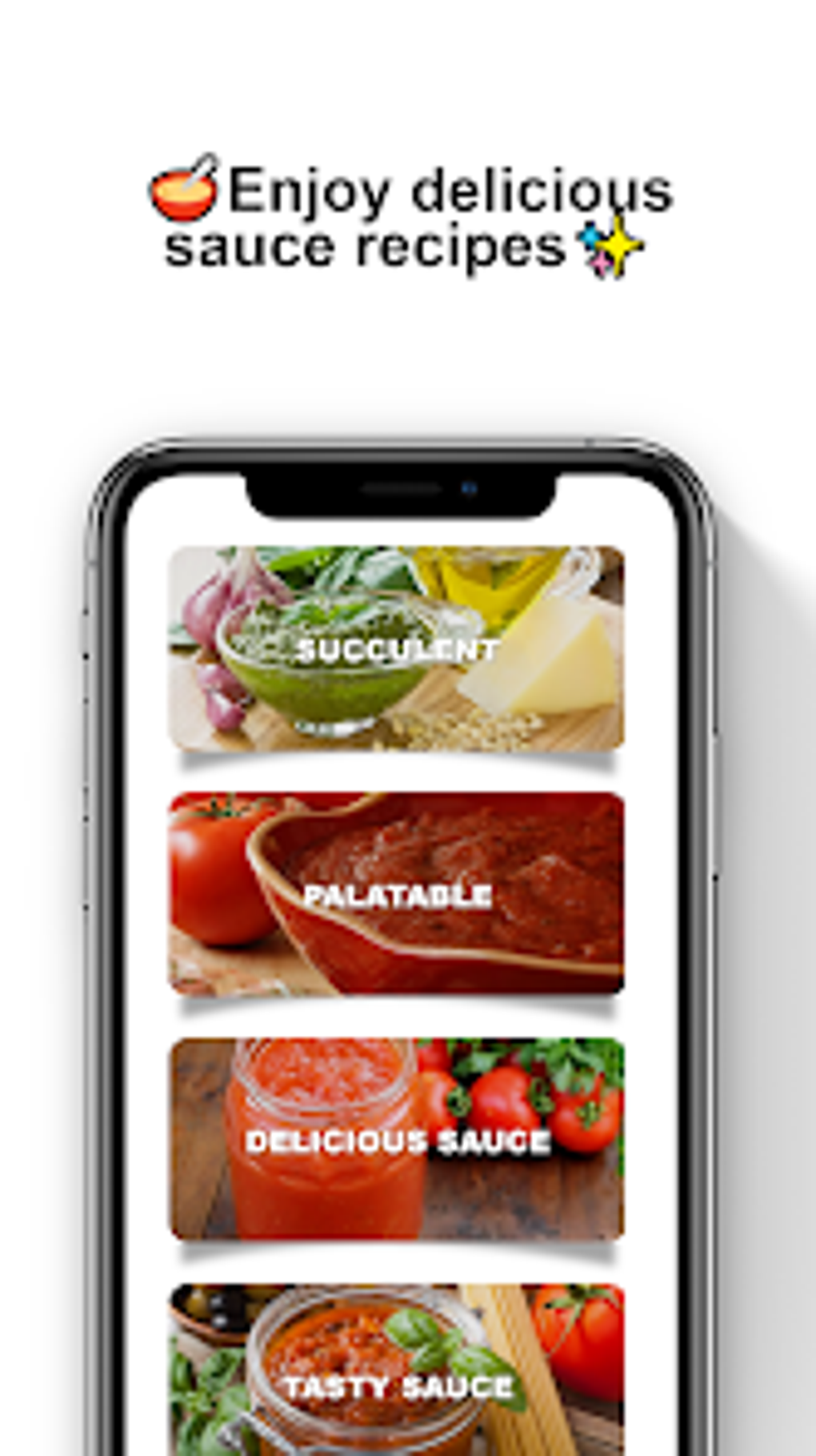 Sauce recipes app for Android - Download