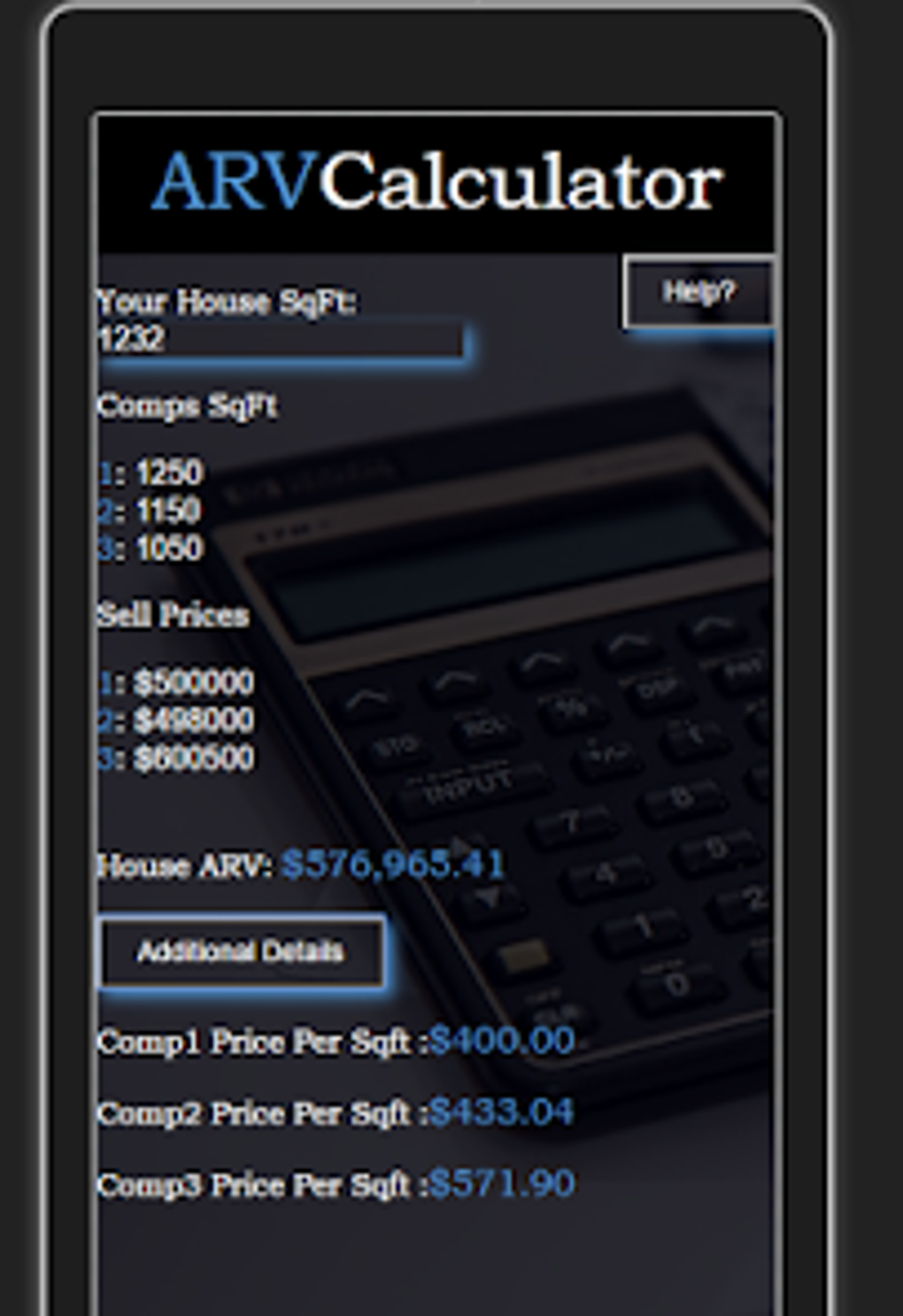 ARV Calculator for Android - Download