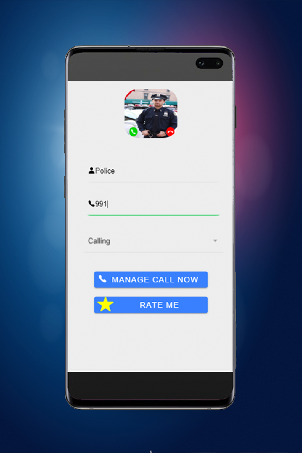 Fake call with police man-prank call police kids APK for Android - Download