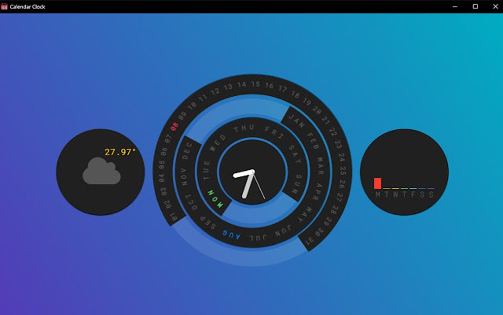 Calendar Clock Google Chrome 용 - 확장 프로그램 다운로드