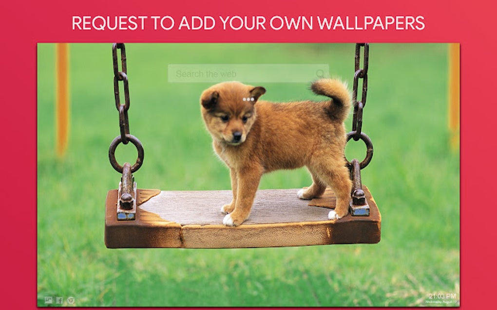 Dogs And Puppies Wallpaper HD Custom New Tab for Google Chrome ...