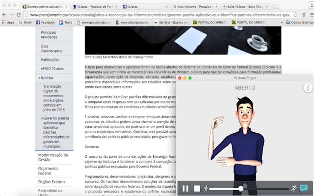 VLibras for Google Chrome - Extension Download