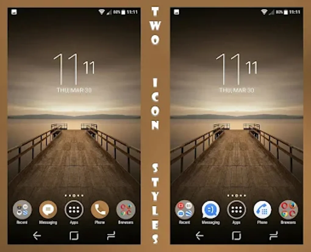 Serenity Brown Theme for Android - Download