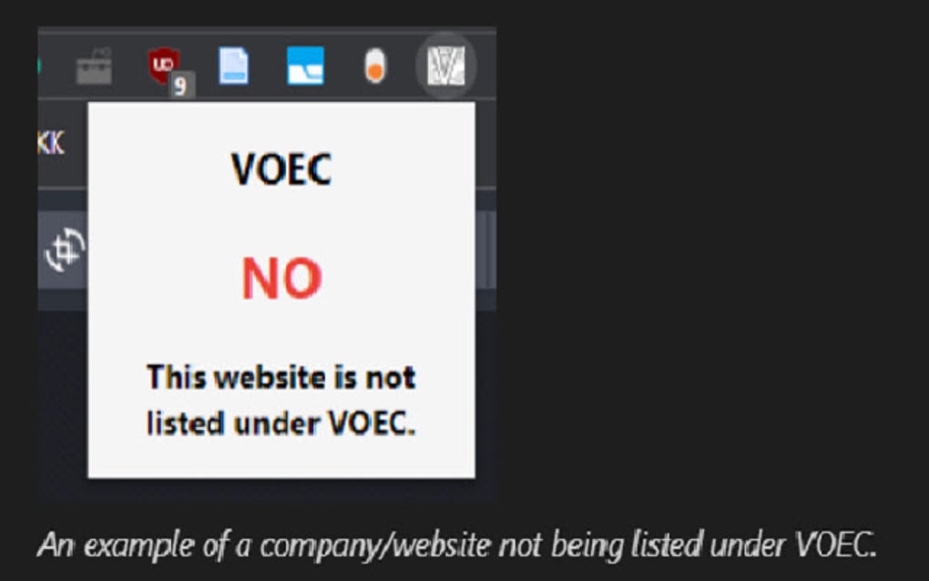 VOEC Listed for Google Chrome - Extension Download