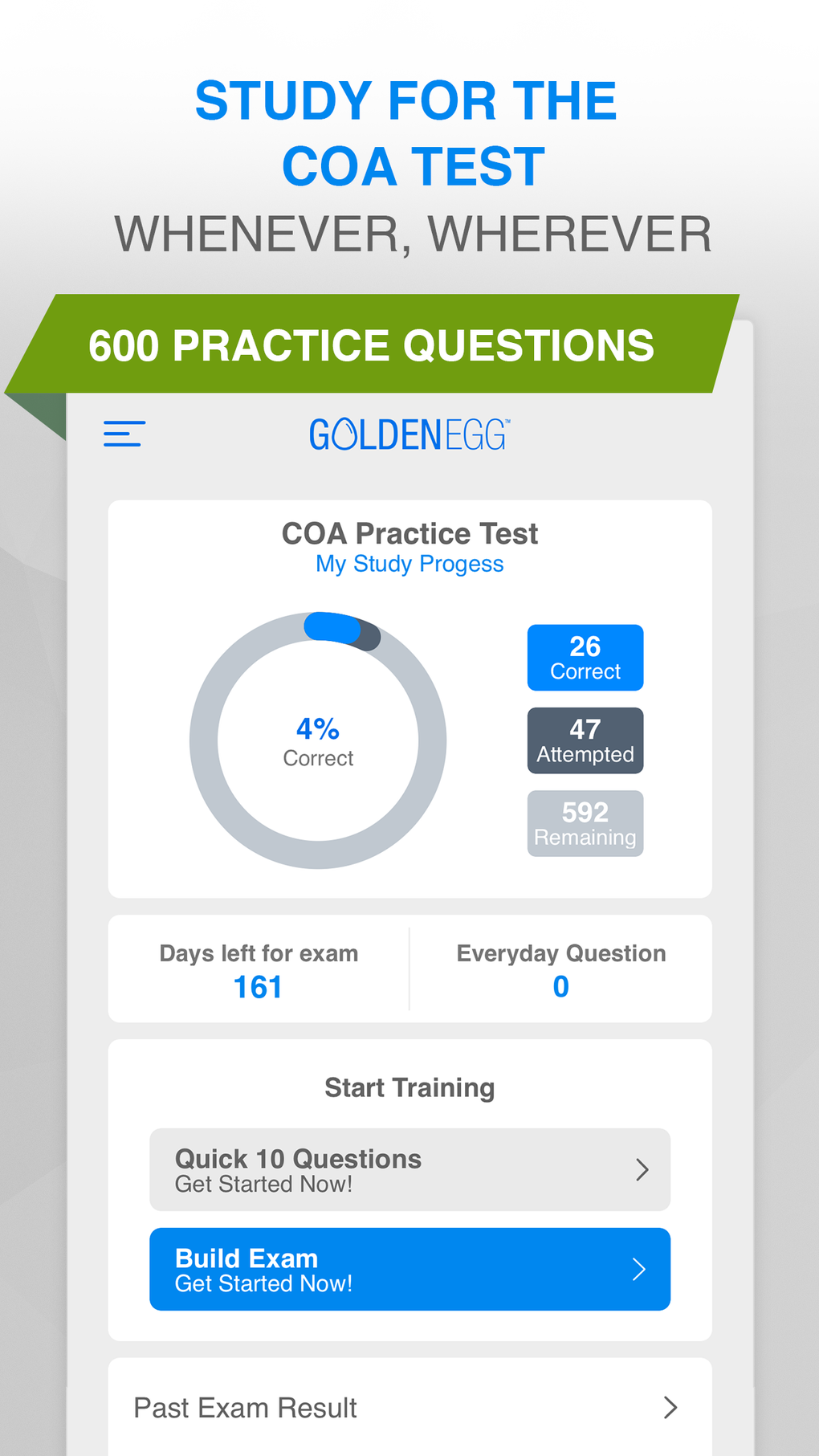 COA Practice Test Prep para iPhone - Descargar