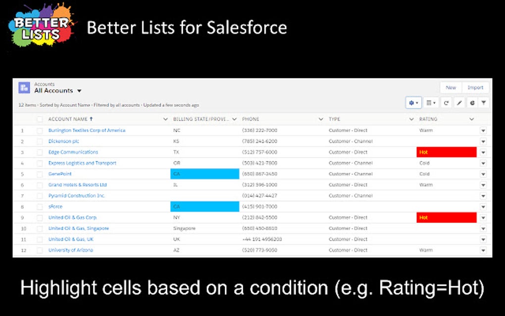 Better Lists for Salesforce® para Google Chrome - Extensión Descargar
