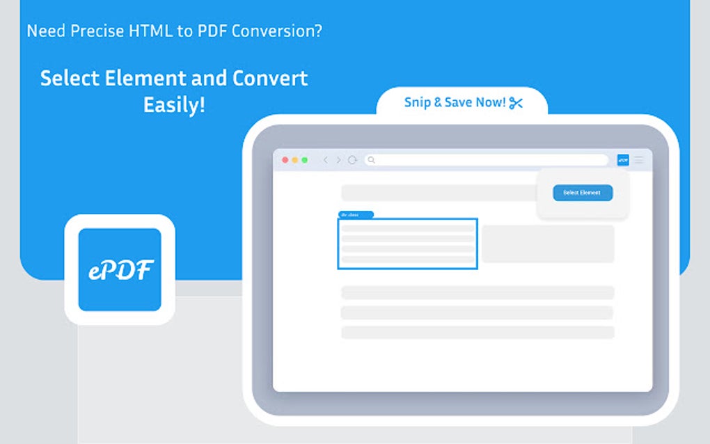 Element PDF Extractor สำหรับ Google Chrome - ส่วนขยาย ดาวน์โหลด
