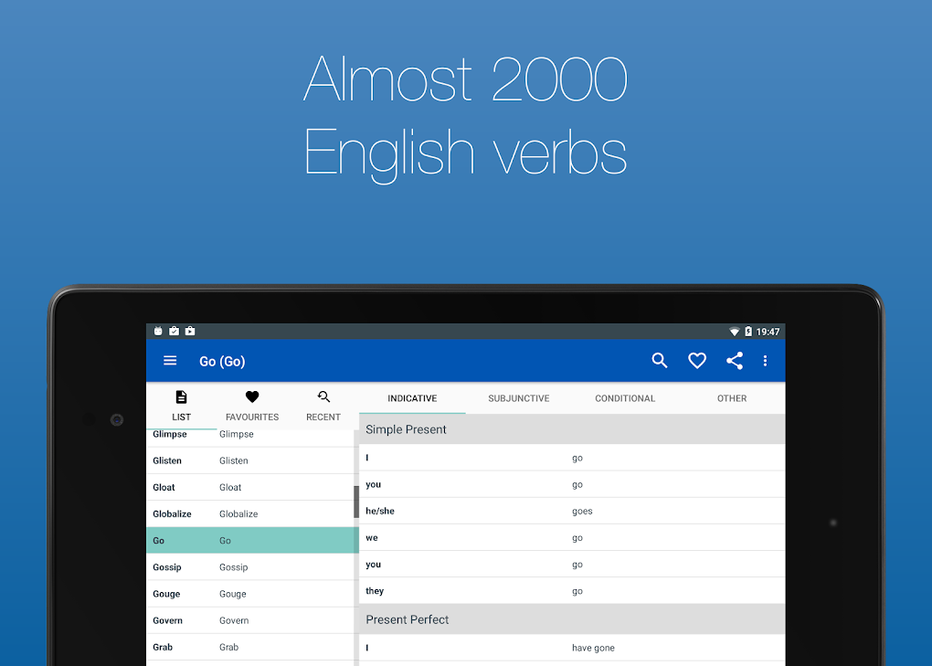 English Verb Conjugator for Android - Download