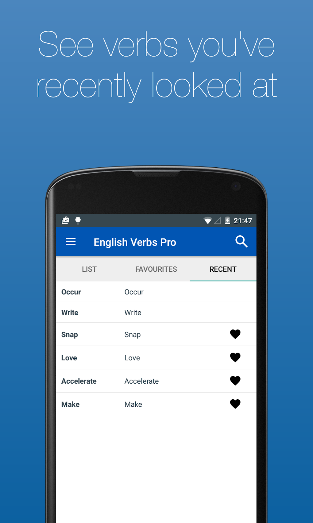 English Verb Conjugator for Android - Download