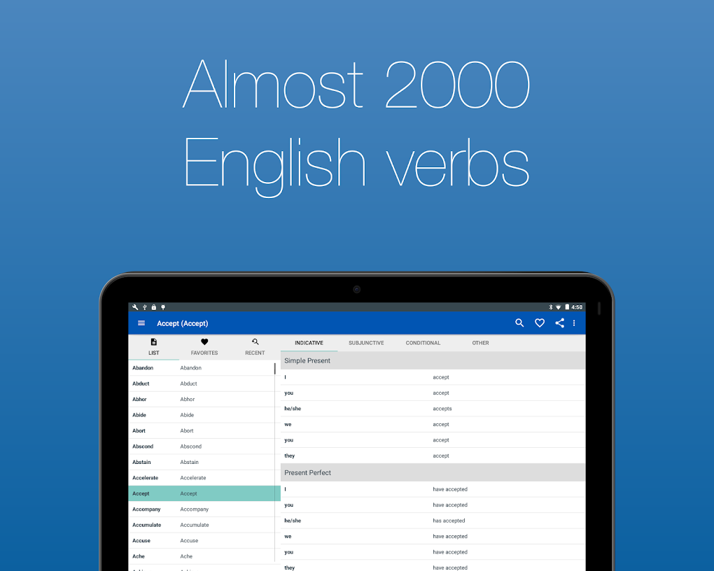 English Verb Conjugator for Android - Download