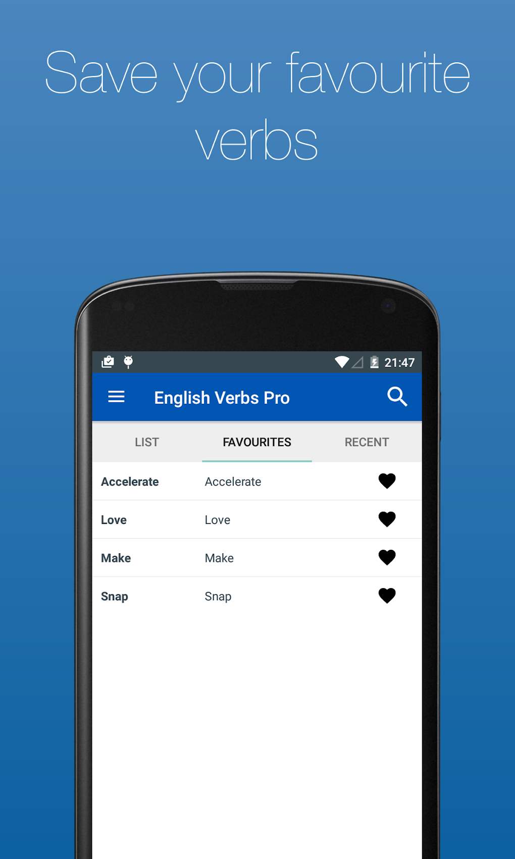 English Verb Conjugator for Android - Download