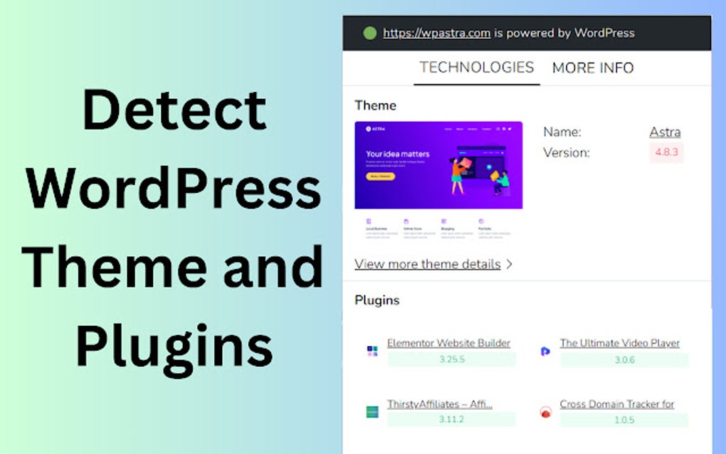 WordPress Theme Detector Google Chrome 용 - 확장 프로그램 다운로드