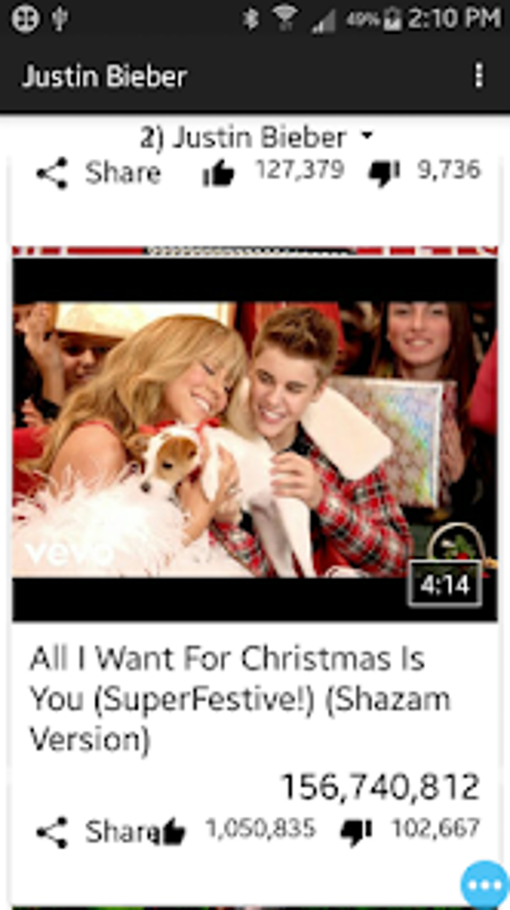 Justin Bieber songs for Android - Download